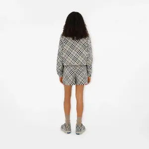 Burberry Checked Hooded Zip-up Reversible Jacket
