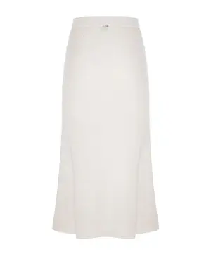 Herno Ribbed Flared Dress - White