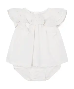 Chloé Embroidered Dress Set With Fisherman's Hat