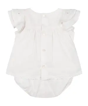 Chloé Embroidered Dress Set With Fisherman's Hat