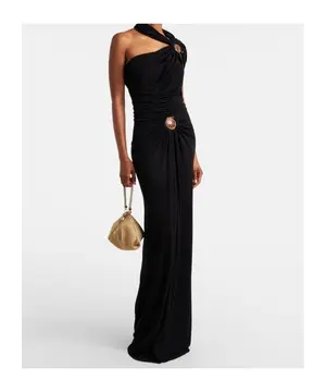 Christopher Esber Embellished Gathered Jersey Maxi Skirt