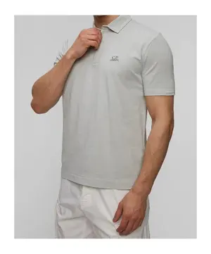 C.P. COMPANY 1020 Jersey Logo Polo