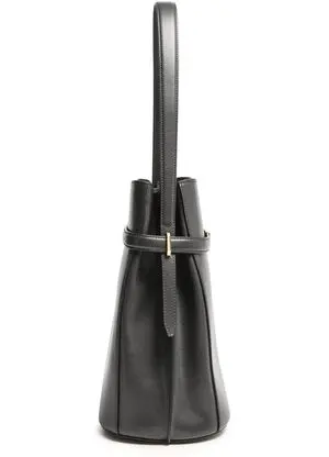 TOTEME Belted Leather Bucket Bag