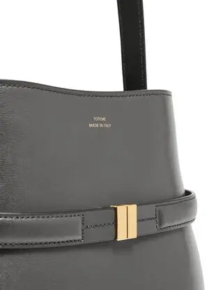 TOTEME Belted Leather Bucket Bag