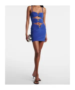 Christopher Esber Cutout Cotton-blend Terry Minidress