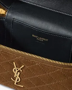 Saint Laurent Gaby Vanity Bag In Suede
