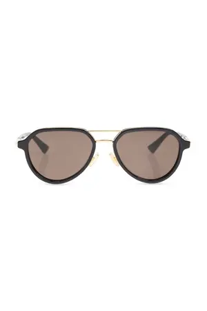Bottega Veneta Full Frame Sunglasses - Nude