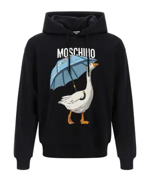 Moschino Goose Hoodie - Black