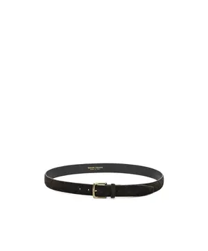 Officine Creative Oc Strip Leather Belt - Black
