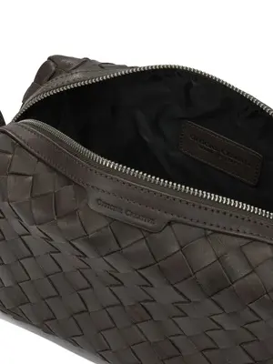 Officine Creative Woven Leather Clutch