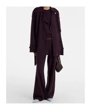 Jardin Des Orangers Wool And Cashmere Wide-leg Pants