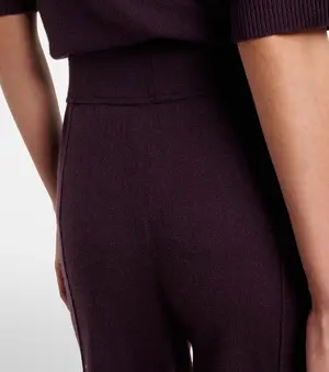 Jardin Des Orangers Wool And Cashmere Wide-leg Pants