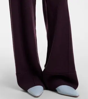 Jardin Des Orangers Wool And Cashmere Wide-leg Pants