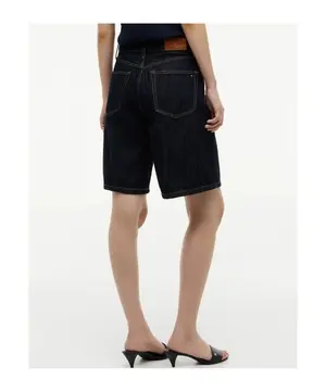 Tommy Hilfiger High Rise Straight Denim Bermuda Shorts