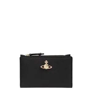 VIVIENNE WESTWOOD Slim Flap Card Holder - Black