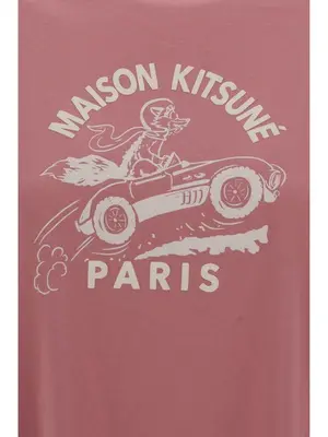 Maison Kitsuné Racing Fix Printed Crewneck T-shirt