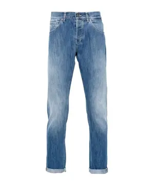DONDUP Logo Denim Pants - Blue