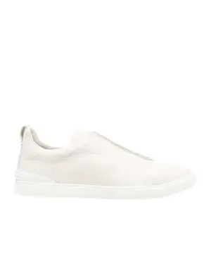 Zegna Triple Stitch Sneakers - White