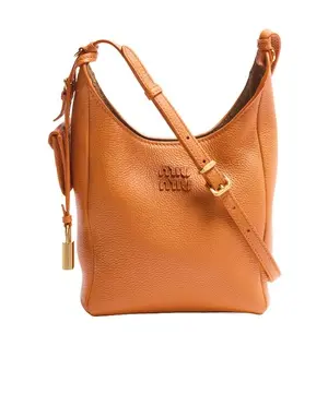 Miu Miu Leather Shoulder Bag - Brown