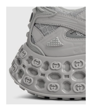 Gucci 3d Effect Interlocking G Sneakers - Grey