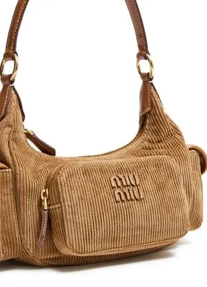 Miu Miu Corduroy Bag With Multiple Pockets