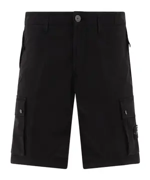 Stone Island Belt-loop Shorts - Black