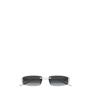 Balenciaga Rectangle Frame Sunglasses - Black
