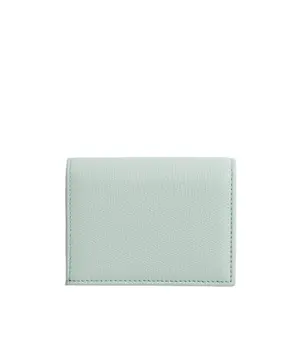 Valentino Garavani Vlogo Signature Grainy Calfskin Wallet - Sky Gray