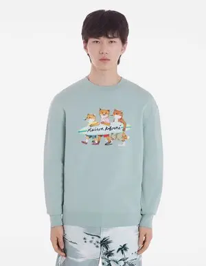 Maison Kitsuné Surfing Fox Crewneck Sweatshirt