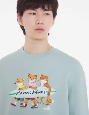 Maison Kitsuné Surfing Fox Crewneck Sweatshirt