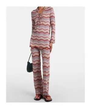 Rixo Brody Chevron Cotton Top