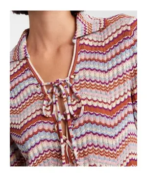 Rixo Brody Chevron Cotton Top