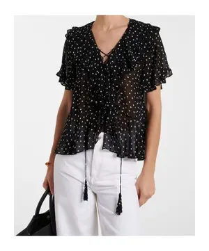 Dorothee Schumacher Dancing Dots Polka Dot Georgette Cover-up