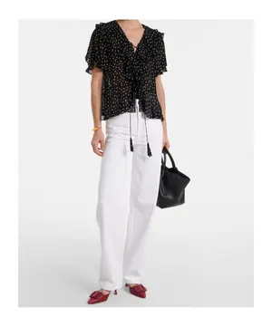 Dorothee Schumacher Dancing Dots Polka Dot Georgette Cover-up