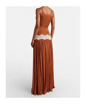 Christopher Esber Lace-trimmed Cutout Gown