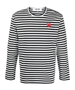 Play Comme Des Garcon Short-sleeved T-shirt - Black