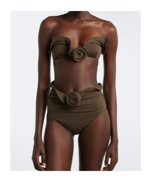 Magda Butrym Floral-appliqué Bikini Top