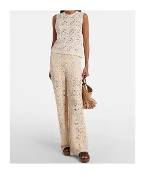 FRAME Crocheted Trousers