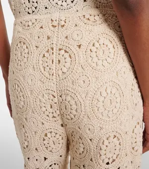 FRAME Crocheted Trousers