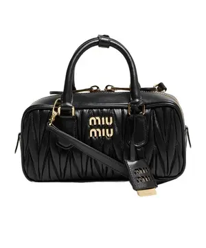 Miu Miu Zipper Shoulder Bag - Black