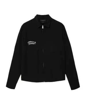 ALLSAINTS Buck Oversized Embroidered Zip-up Jacket