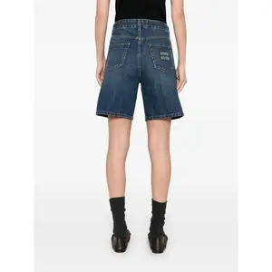 Miu Miu Washed Denim Bermudas