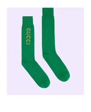 Gucci Intarsia-knit Logo Socks