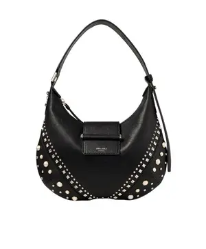 JIMMY CHOO Small Bar Hobo Bag - Black