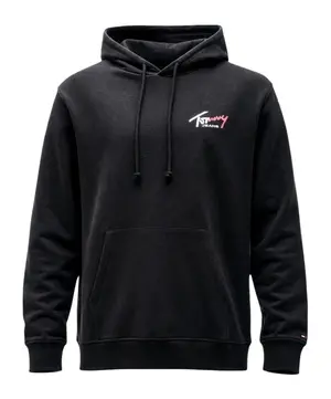 Tommy Hilfiger Long-sleeved Hooded Sweatshirt - Black
