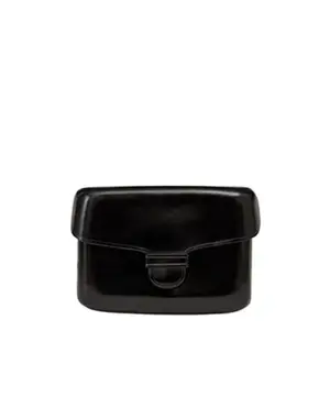 LEMAIRE X Il Bussetto Leather Cardholder - Black