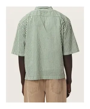 ALLSAINTS Chopin Boxy Short Sleeve Striped Shirt