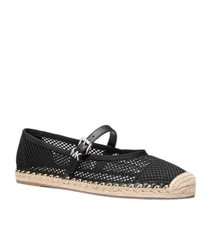 Michael Kors Lynn Buckle-strapped Mesh Ballet Espadrilles