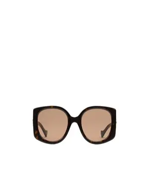 Gucci Geometric-frame Sunglasses - Nude