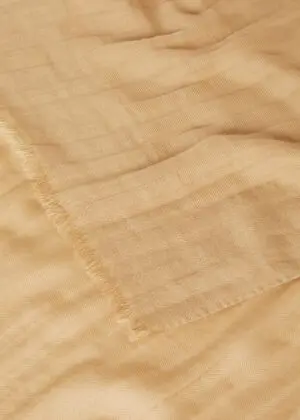 Loro Piana Maxi Crest Cashmere Shawl